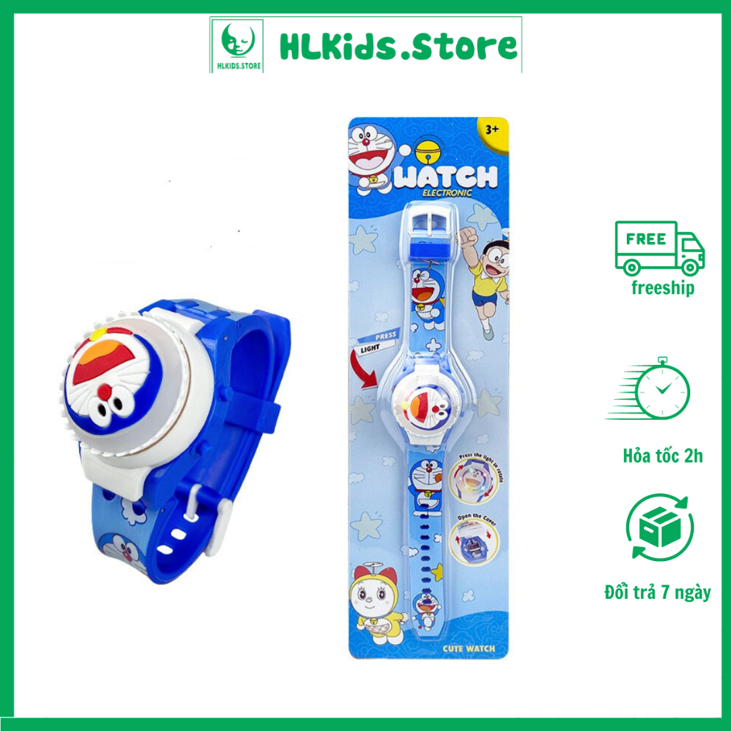 Wristwatch with led light, rotating watch face shaped like Superman ...