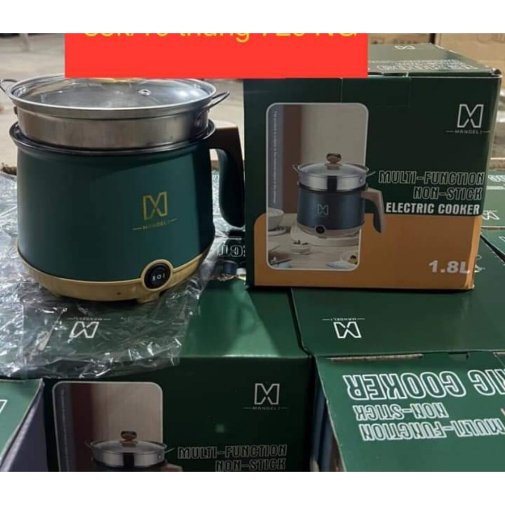 Mini Electric Hot Pot, 2-Storey Noodle Cooking With Convenient Anti ...