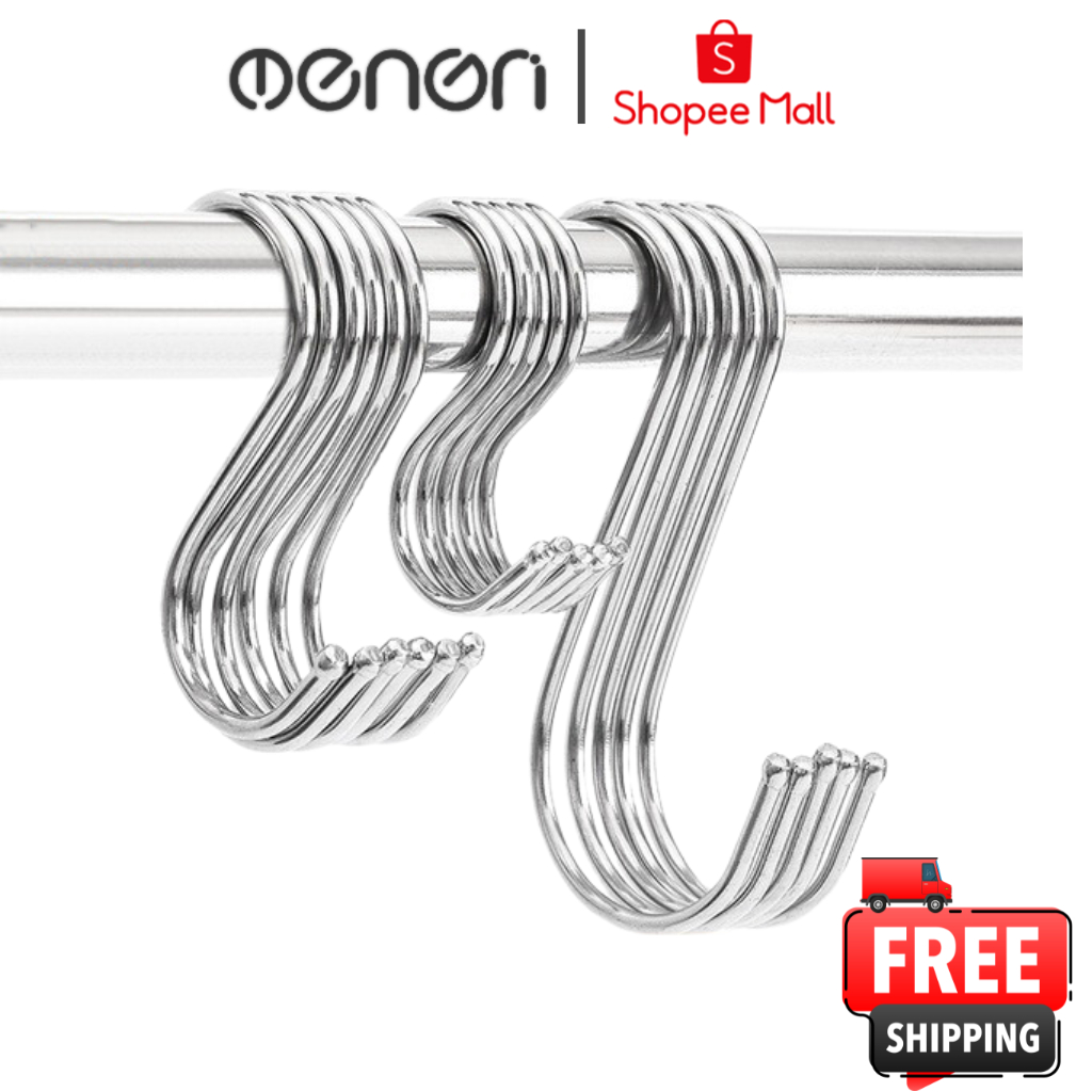 COMBO of 10 S-shaped hangers made of multi-purpose, convenient ...