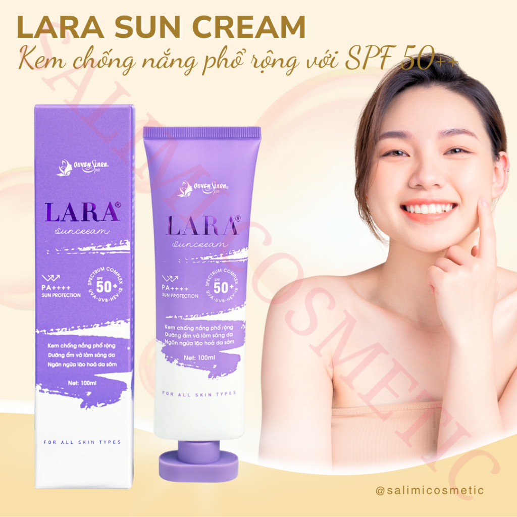 Lara SUN CREAM Broad Spectrum Sunscreen Quyen Lara, Skin Protection, UV ...
