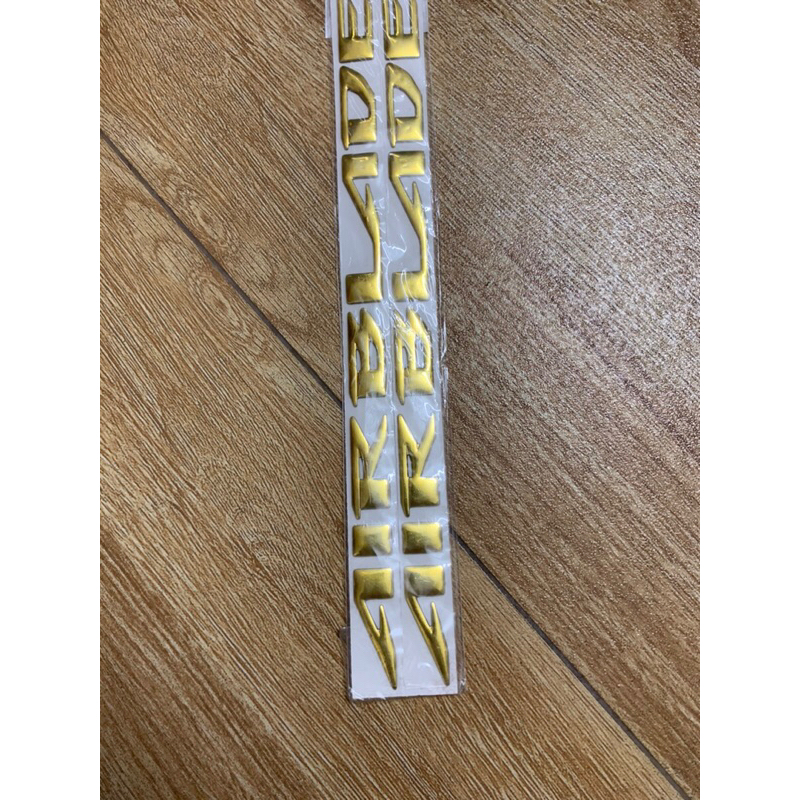 Ab Air blade 2013->2014->2015 rear rib embossed sticker - yellow ...