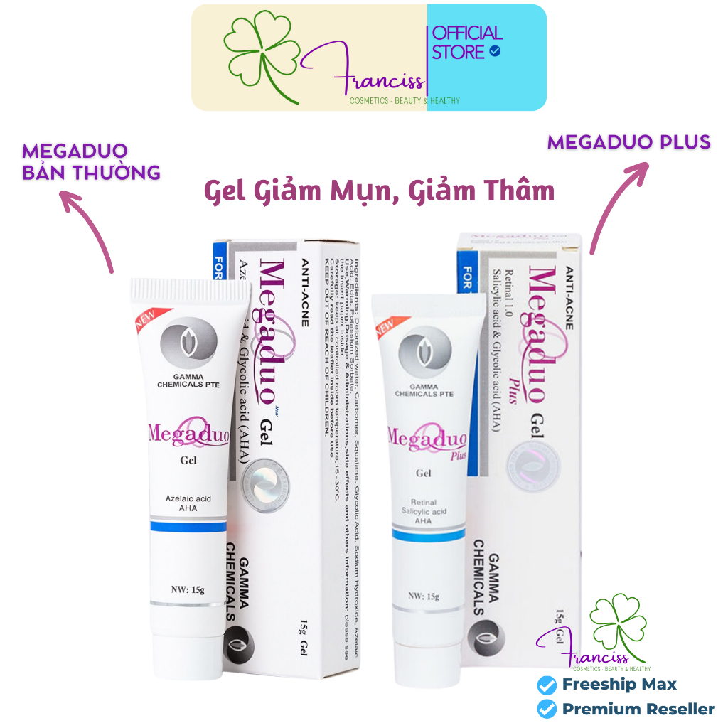 MEGADUO PLUS Retinal - Mega Duo Gel + reduces acne, reduces dark spots ...