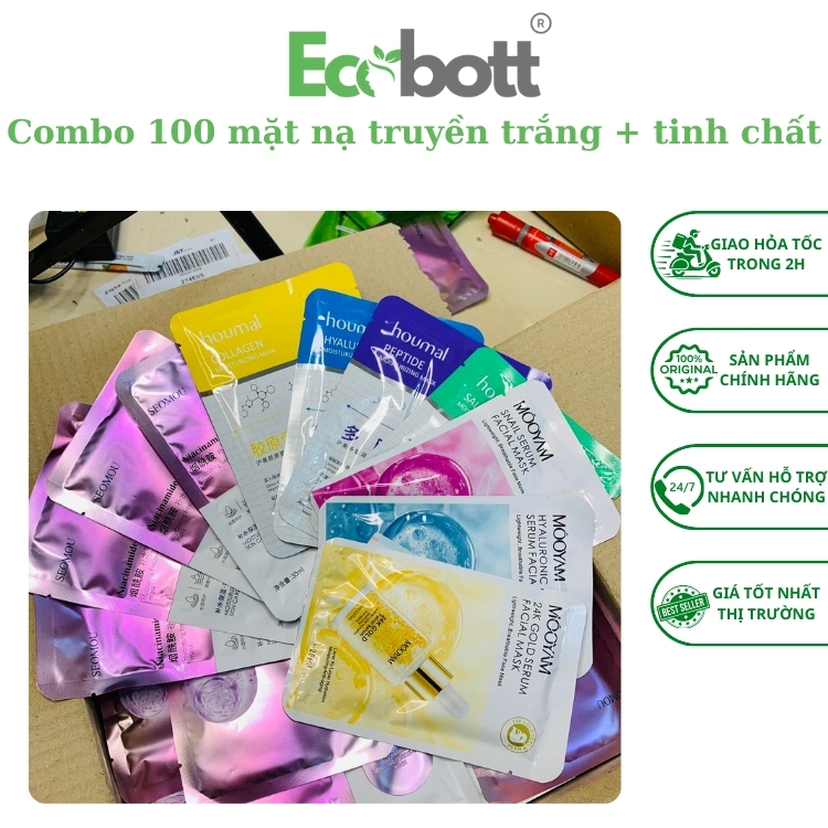 (Combo Of 100 Masks) SEOMOU niacinamide whitening infusion ...