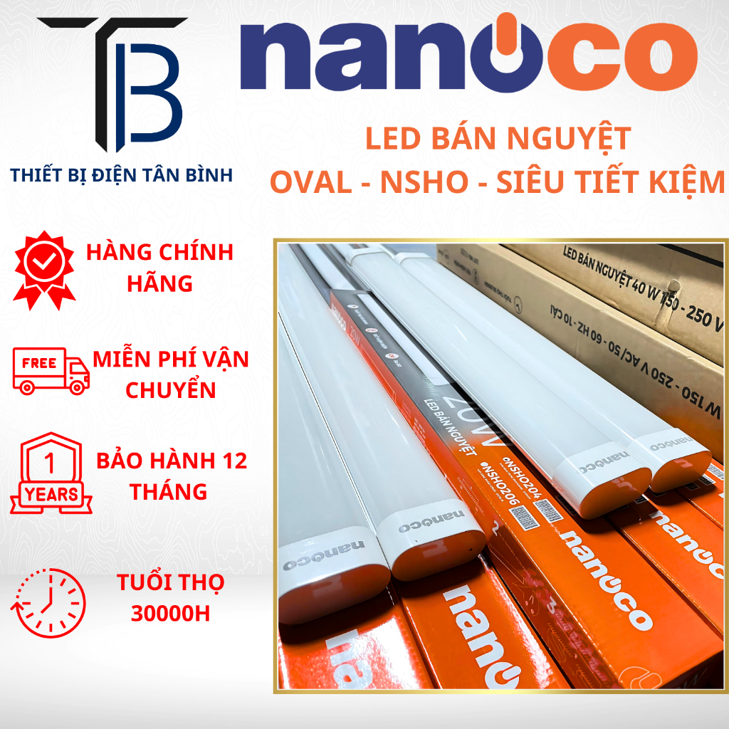 {Genuine} Oval Nanoco 60Cm / 1.2m - 20W / 40W / 60W Lamp - White ...