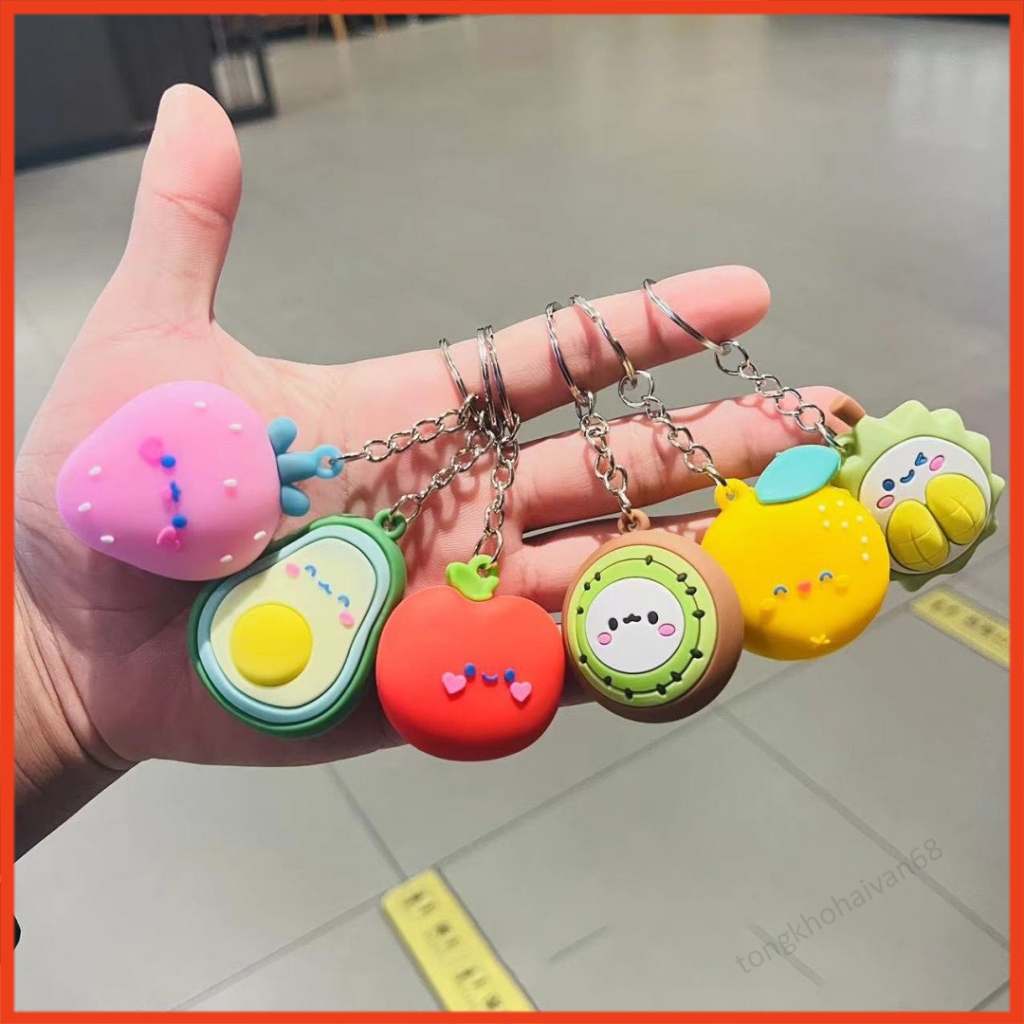 Super Cute and Funny Fruit Keychain with Many Choices of Fruits ...
