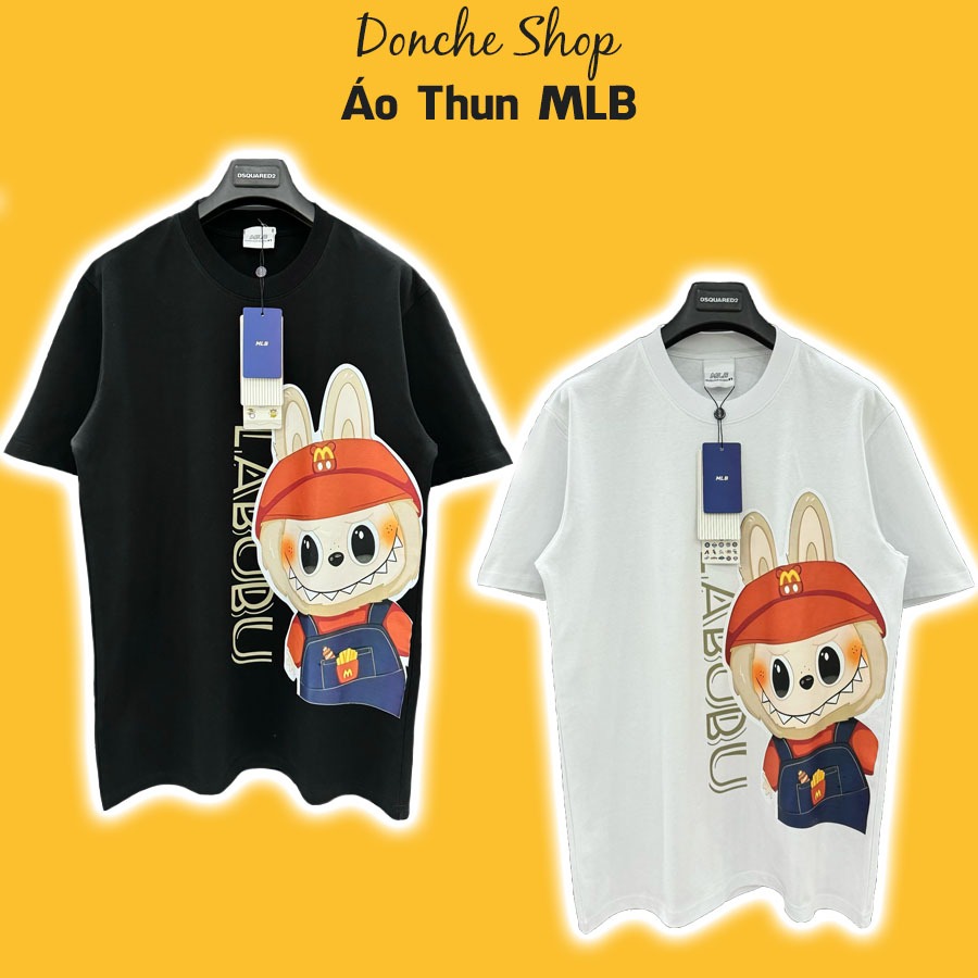 Super Cute Labubu Printed MLB T-Shirt - Super Cool Cotton Labubu Men's ...