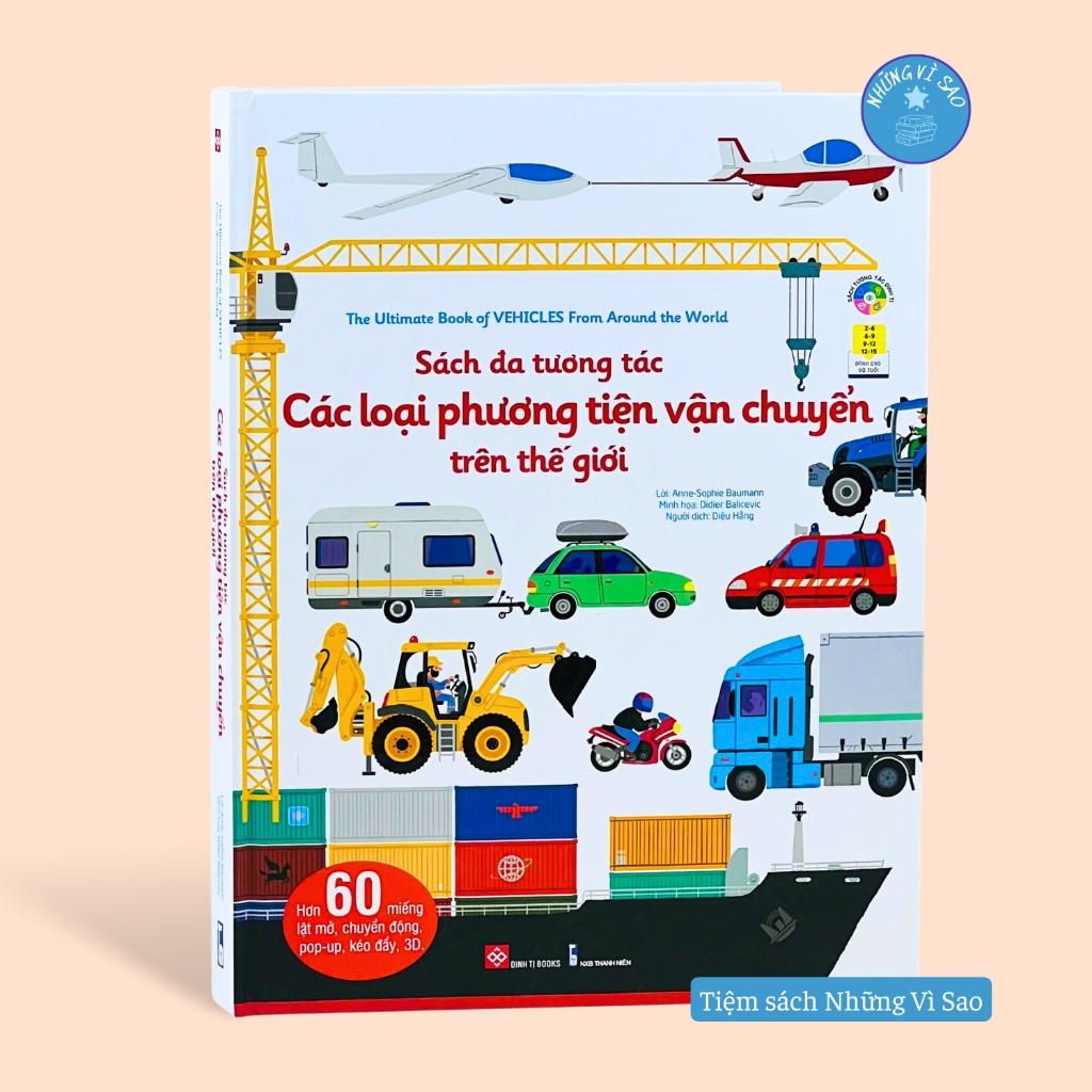 Multi-interactive book - Types of transportation in the world (pop-up book flip open and explore ...