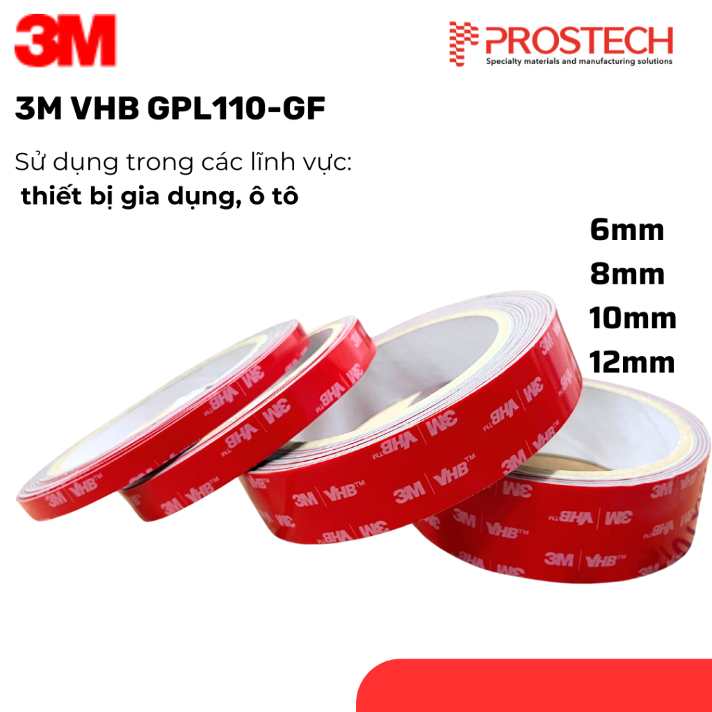 3m VHB GPL-110GF 2-Sided Toughened Adhesive Tape For Rain, logo, Car Toys | Shopee Philippines