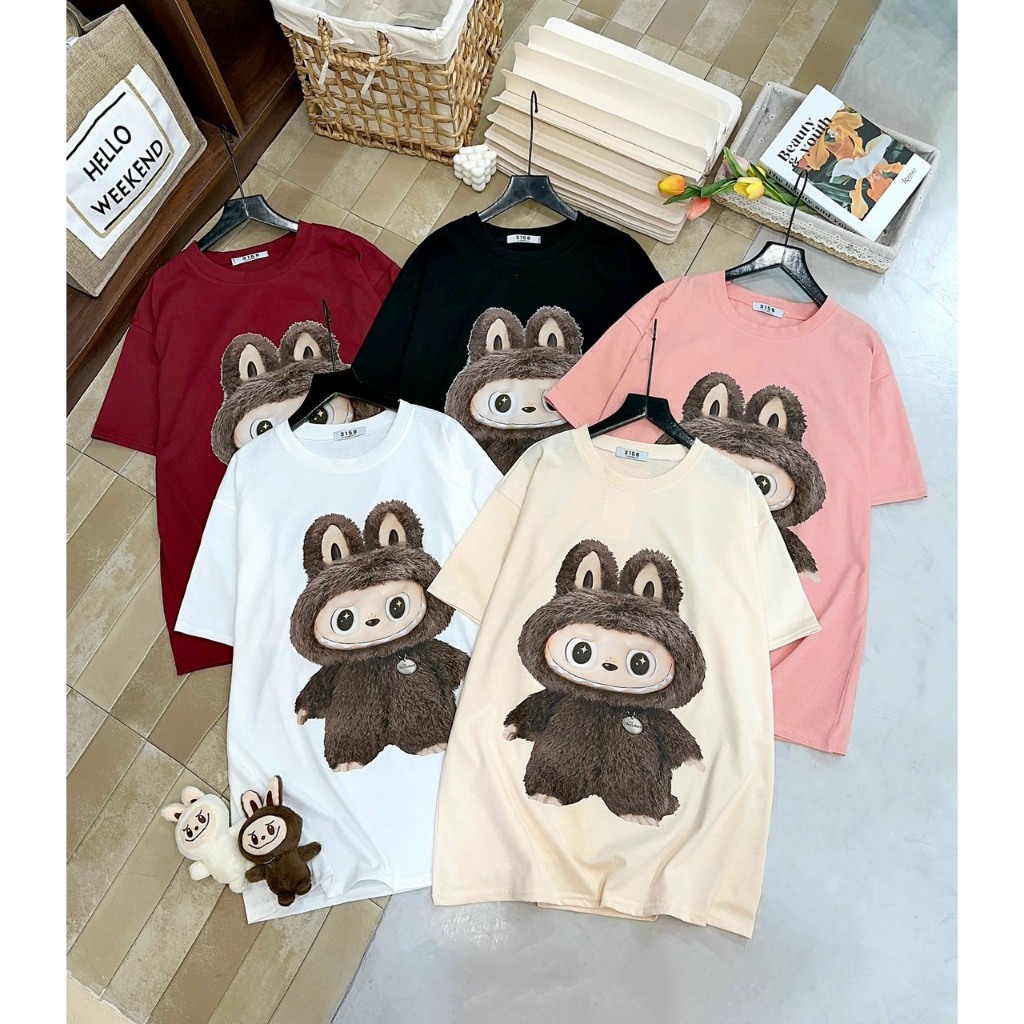 Bare- wide-form unisex oversize round neck oversize t-shirt printed ...