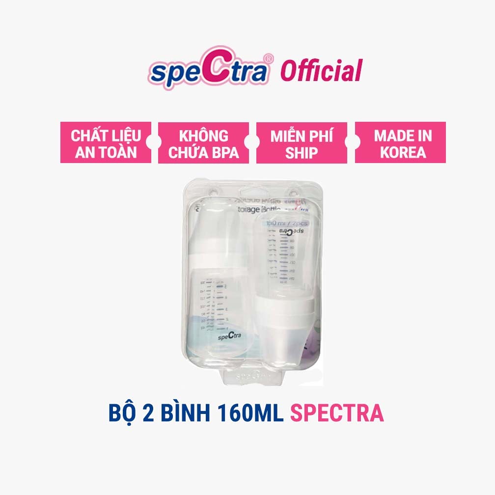 Set of Two PP Spectra Wide Neck Bottles 160ml Genuine Korean | Shopee Philippines
