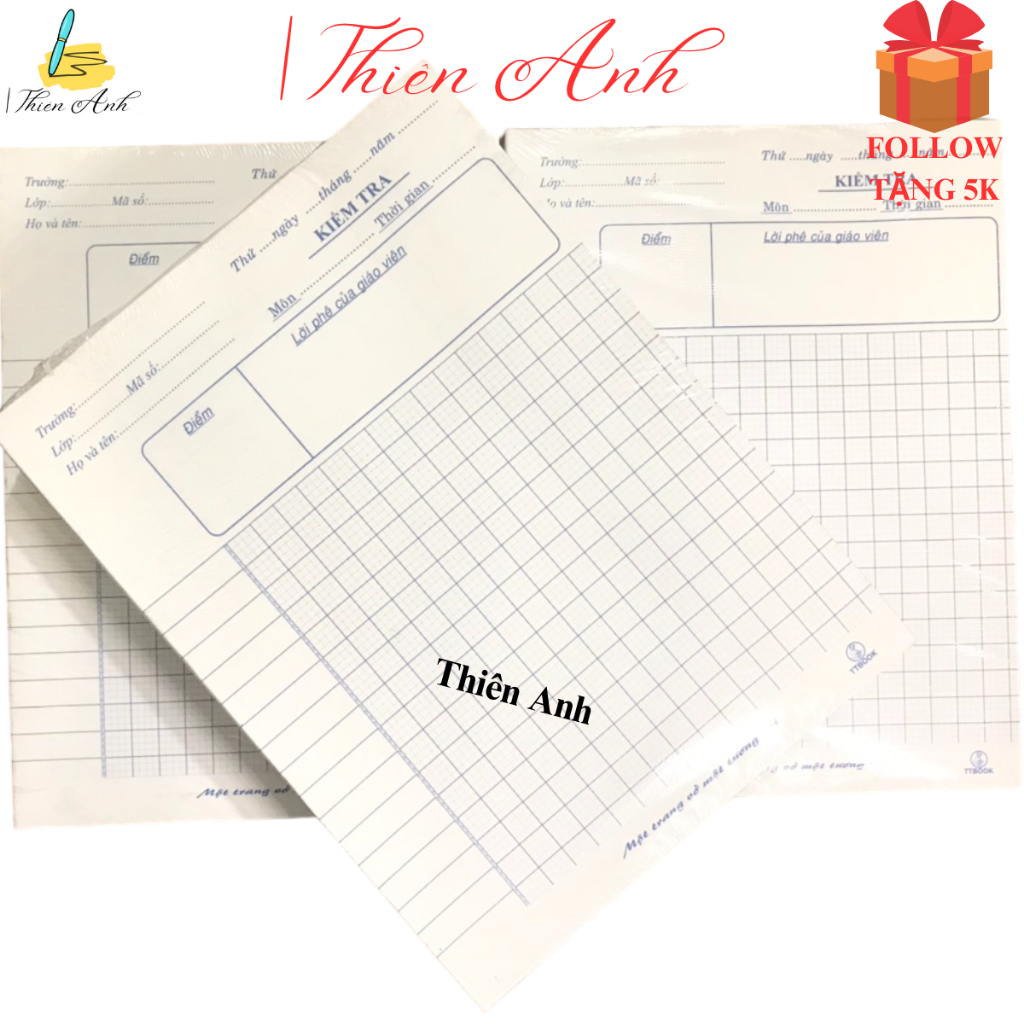 1 Stack Of 10 Sheets Of Convenient 4-Cell Test Paper For Grade 2, Level ...