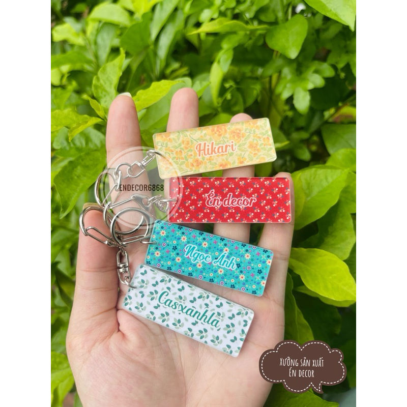 Keychain with name and name printed on request, super cute little ...
