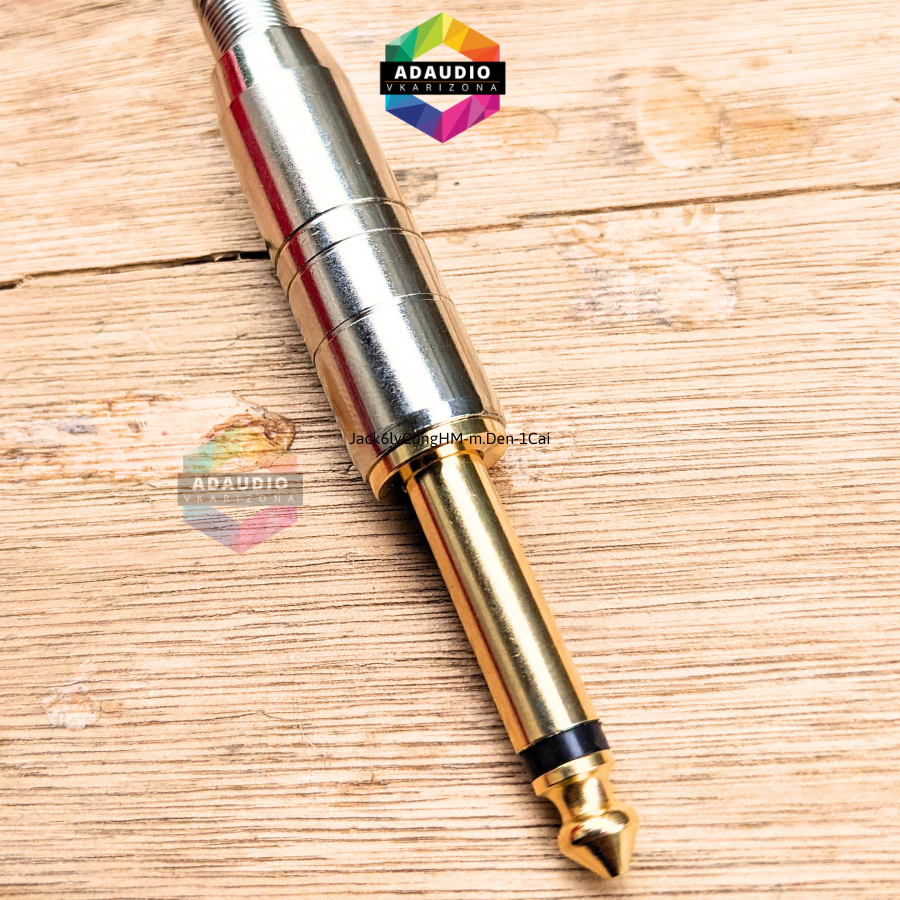 6-mm jack soldered with good quality microphone wire, heavy-duty, thick ...