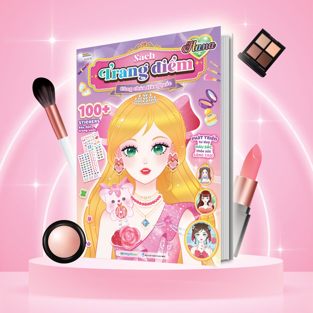 Hana Korean Princess Makeup Book (Coloring and peeling over 100 ...