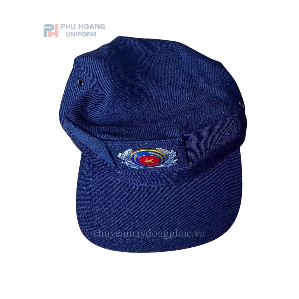 Blue and black protective uniform hat comes with stars according to ...