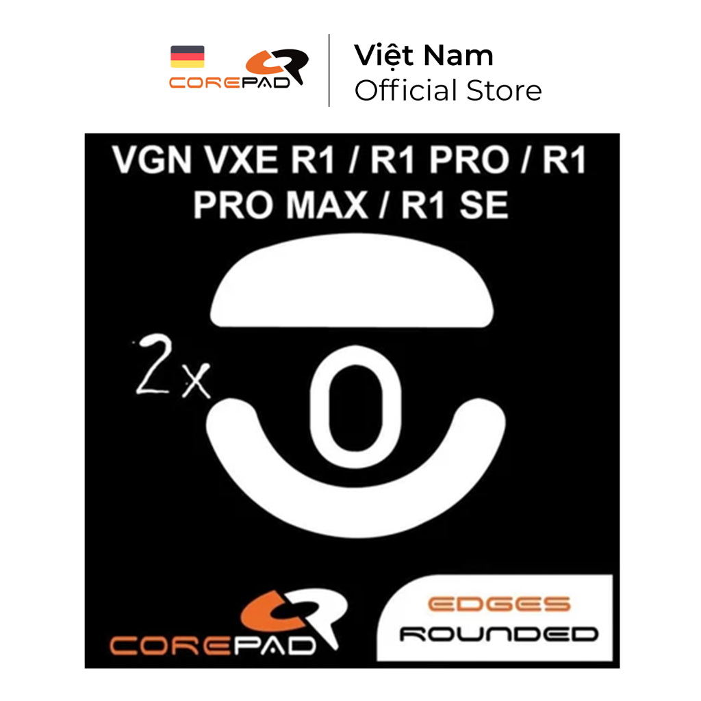 2 Sets of PTFE Corepad Skatez PRO VGN VXE Dragonfly R1 / R1 PRO / R1 ...