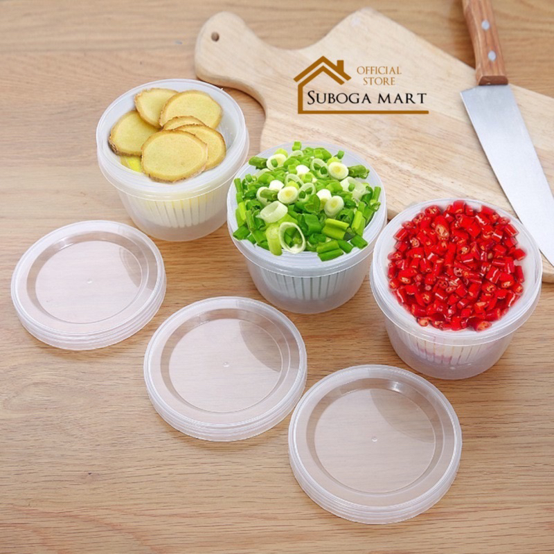ROUND-SHAPED ONION AND GARLIC BOX FOR REFRIGERATOR, WITH DRAINAGE HOLE ...
