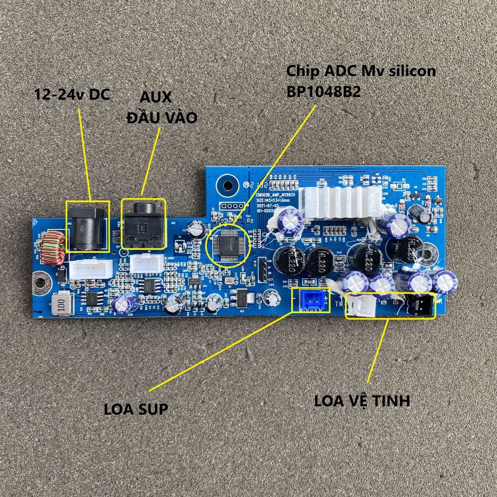 Separate power circuit 2.1 uses ADC chip Mvsilicon BP1048B2 has a ...