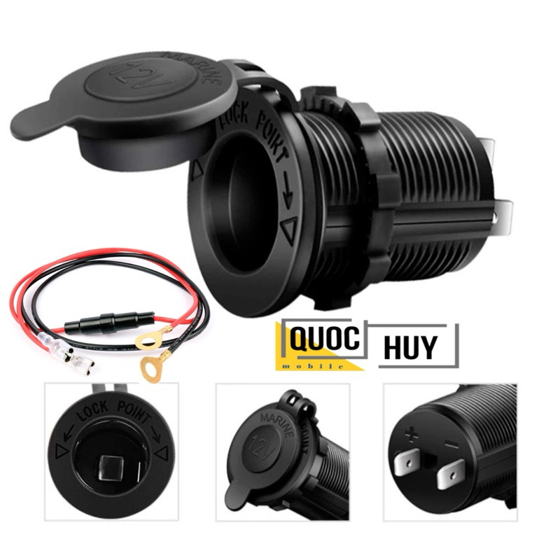 Multi-purpose 12v-24v Power Outlet Mounted On Motorcycles, Cars, Trucks ...