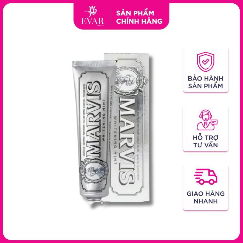 Marvis Whitening Toothpaste (Silver) 85ml | Shopee Philippines
