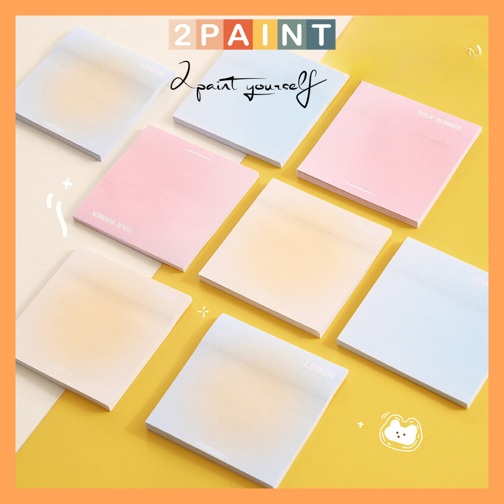 Pastel Gradient Note Paper Information Notes Study Desk Decor 2Paint ...