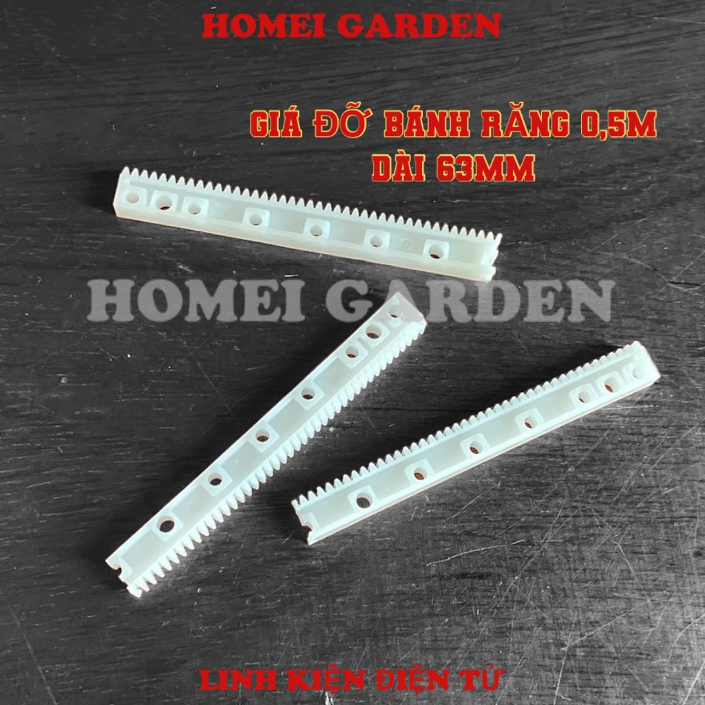 4 PCS - Plastic gear bar Gear holder 0.5M length 63mm 125mm DIY Stem ...