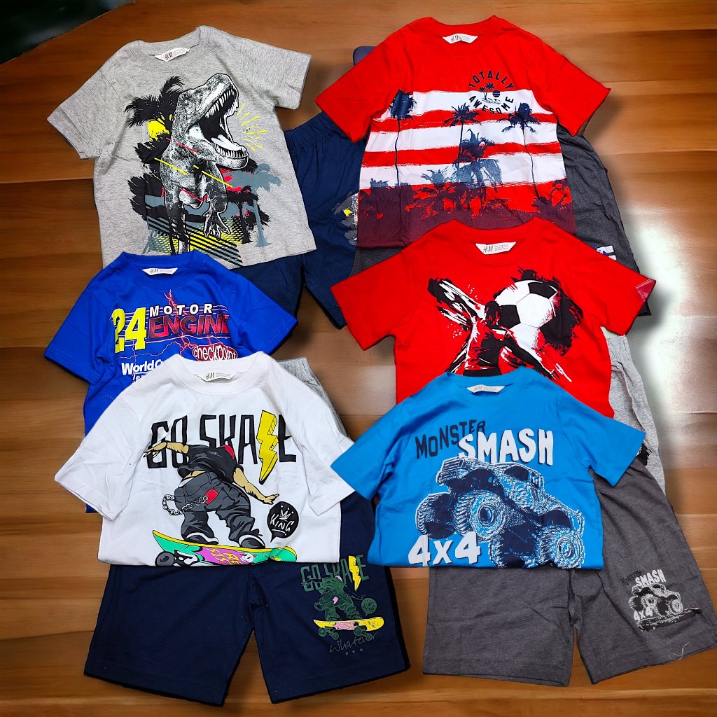 Extra baby boy Set Standard product H&M 5 colors as shown for older children from 22kg to 45kg ...