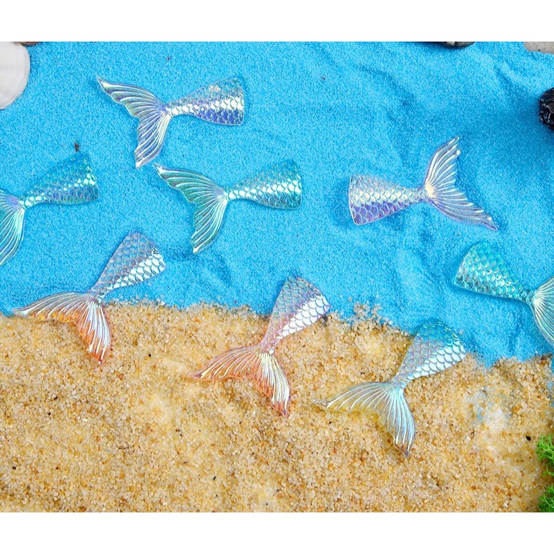 Mermaid tail model decorates aquariums, aquariums, mini fish tanks ...