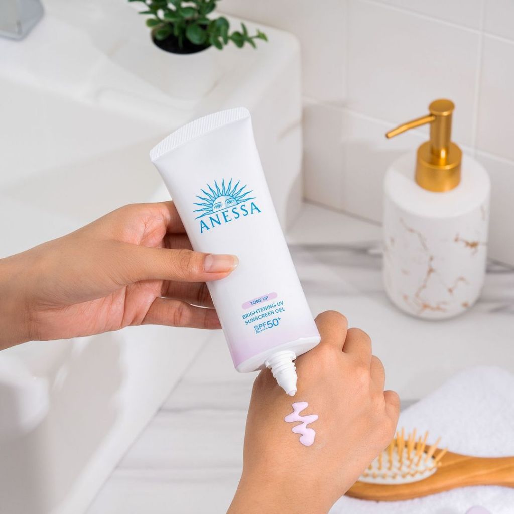 Anessa Brightening UV Sunscreen Gel N SPF50+ PA++ + 90g Tone-Up Sunscreen Gel | Shopee Philippines