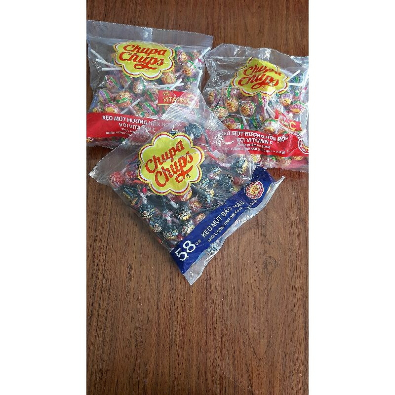 Chupa CHUPS Lollipops Color And Mixed Fruit Flavor / Large Pack ...