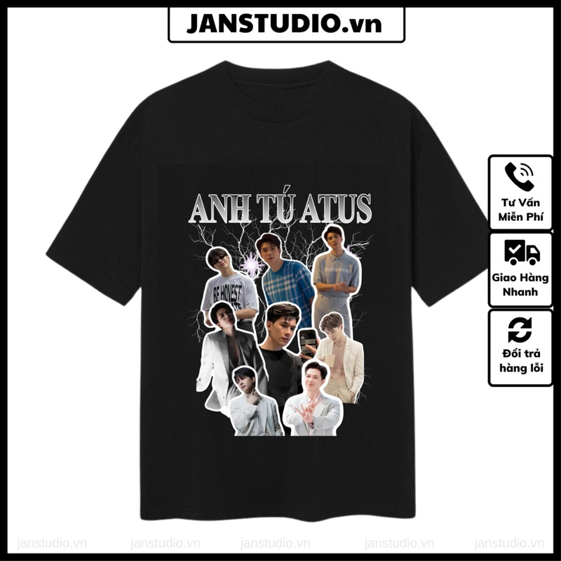 Mr. Tu ATUS Say Hi T-shirt wears a youthful, dynamic style, very ...