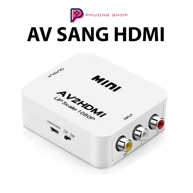 AV to HDMI Converter - Mini AV2HDMI Scale up to 1080P (SP000161 ...