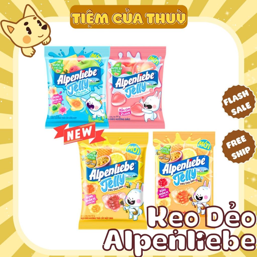 Alpenliebe Jelly Honey Fruit Flavored Gummy Candy Iridescent Bee 24G ...