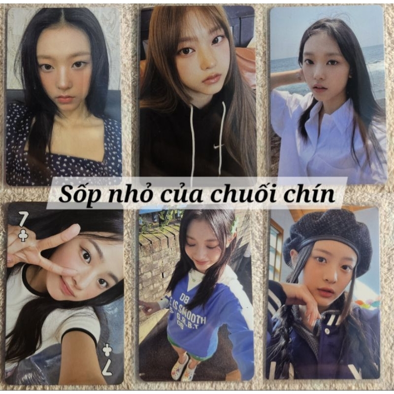 Compilation of old Haerin Hanni Minji Hyein Danielle Newjeans cards ...