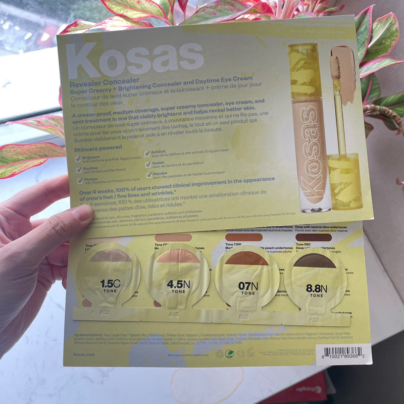 Sample Kosas Revealer Super Creamy + Brightening and Daytime | Shopee Philippines