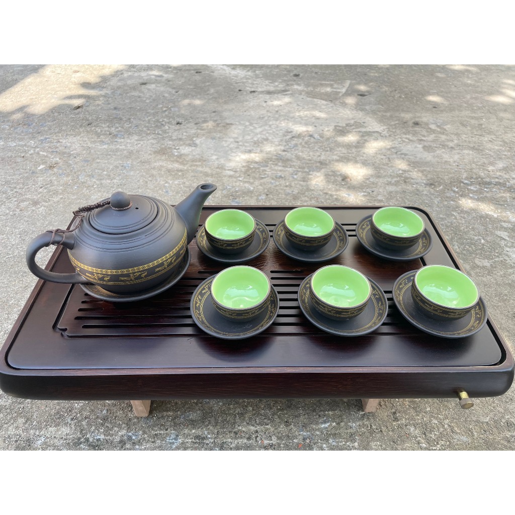 Bat Trang Bronze Tea Set Capacity 350ml | Shopee Philippines