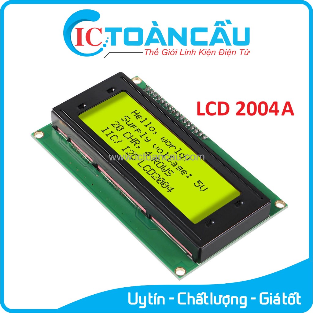 Green LCD2004 LCD2004A screen with I2C conversion circuit | Shopee ...