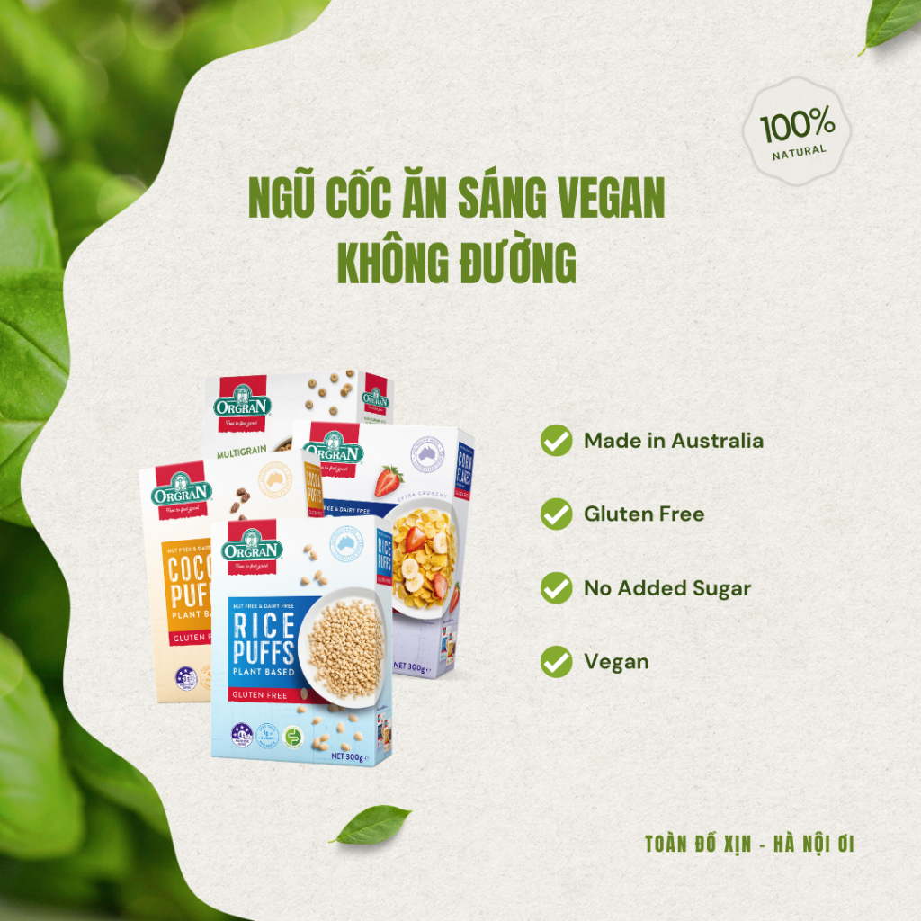 Orgran Unsweetened Vegan Breakfast Cereals - Imported From Australia ...