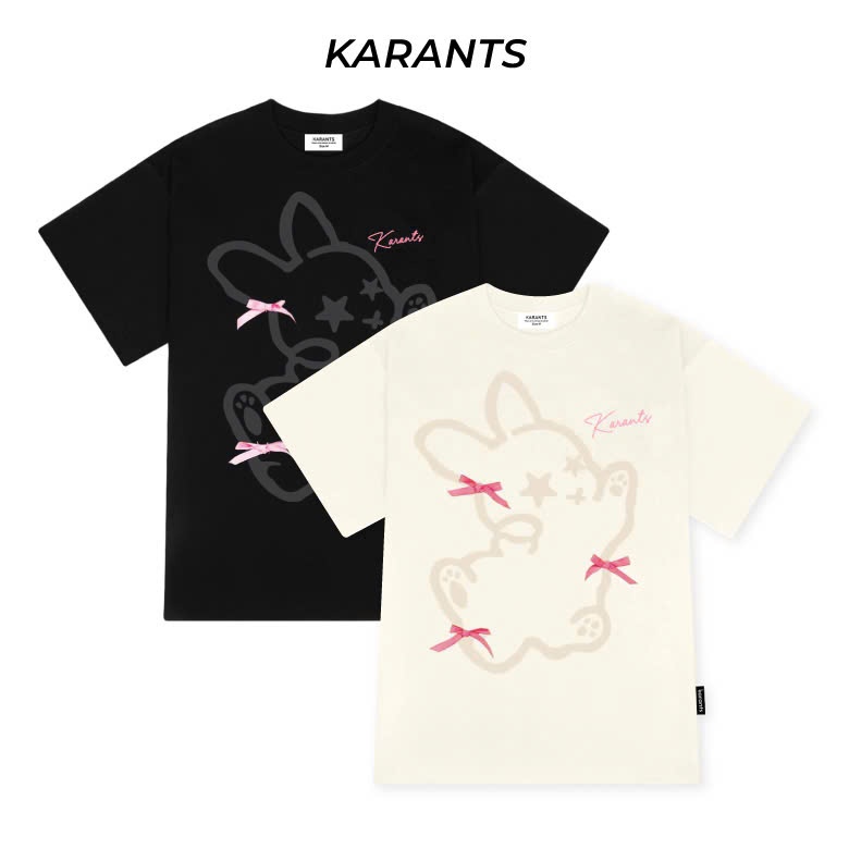 Y2k Karants Local Brand Bow T-shirt Embossed Form Oversize Streetwear ...