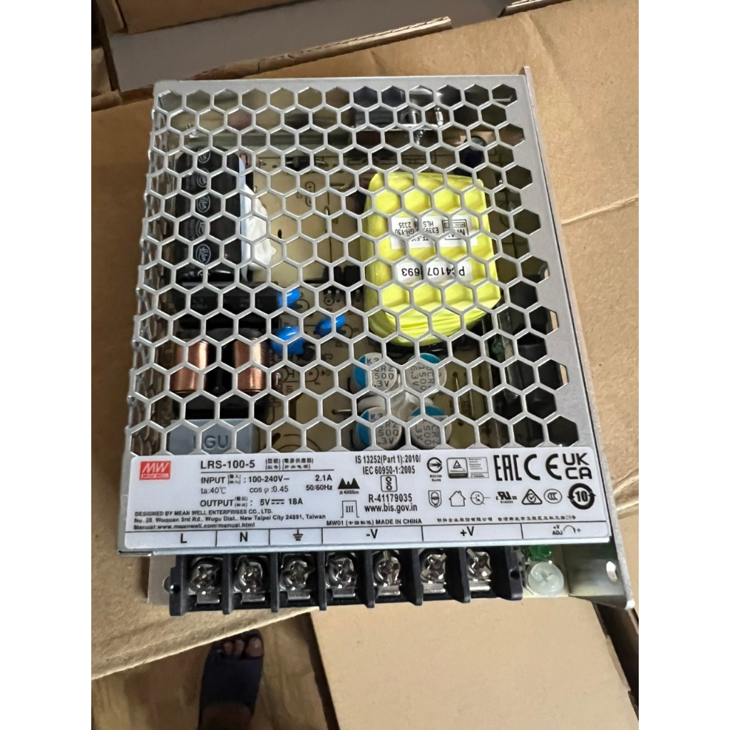 Meanwell LRS-100-5 Power Supply (100W-5V-18A) Genuine Product | Shopee ...