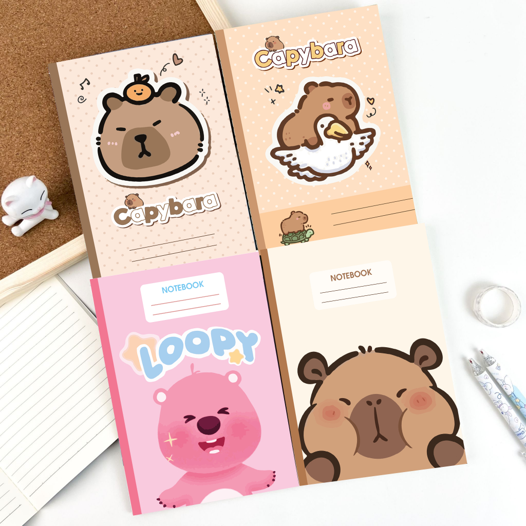1 capybara Hot Horizontal Notebook, Student Notebook 200 pages, 120 ...