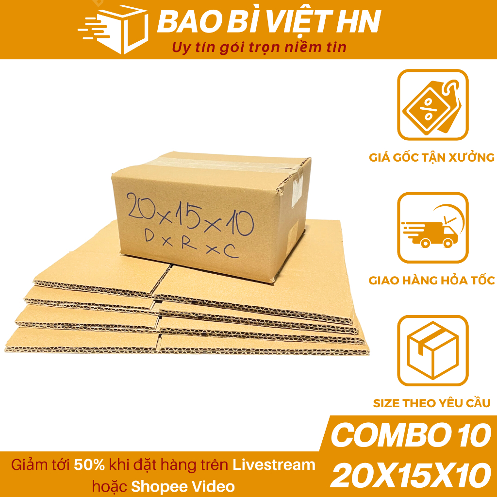20x15x10 Combo of 10 packing paper boxes, cheap packaging boxes for ...