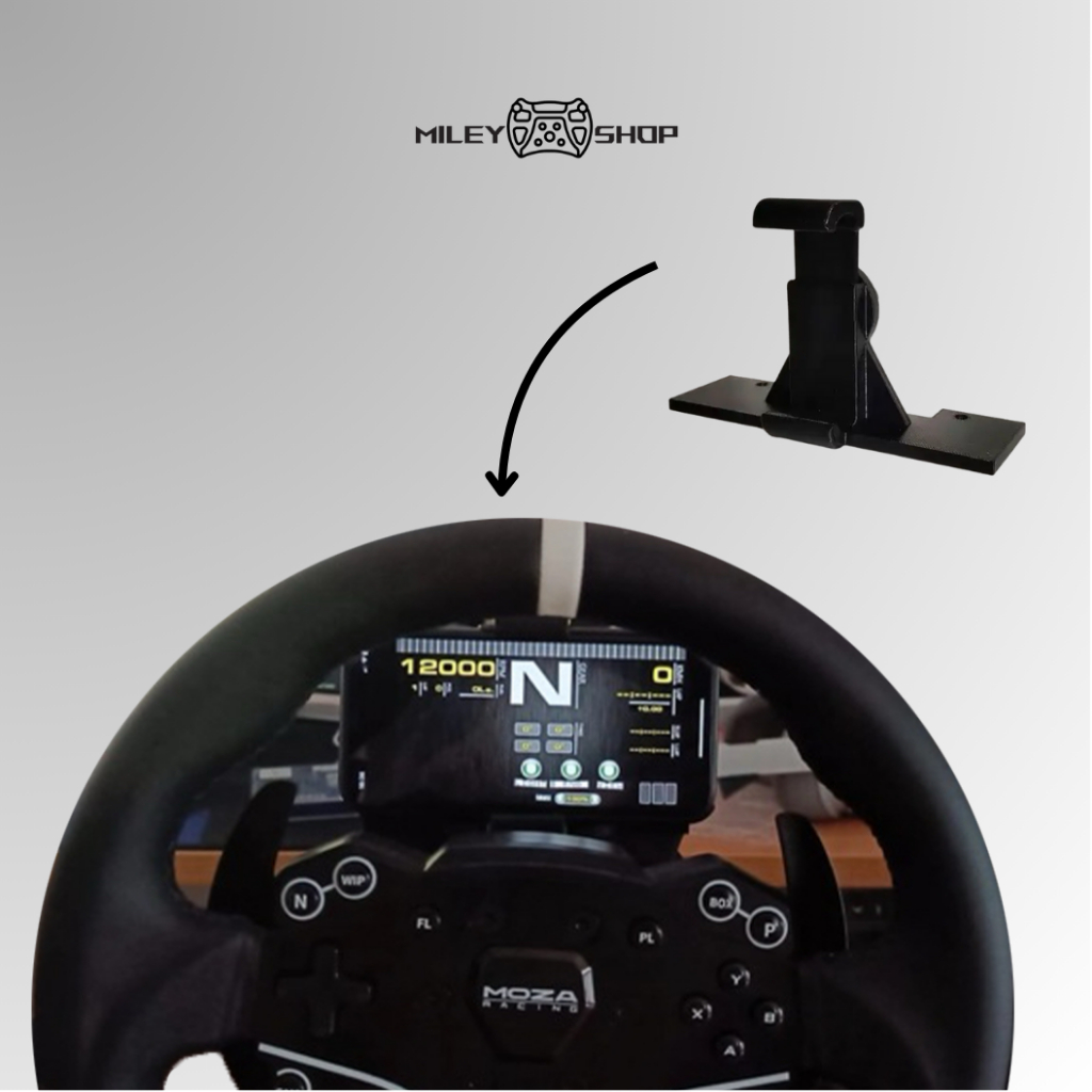 Phone holder for MOZA R3/R5/R9/R12 steering wheel | Shopee Philippines