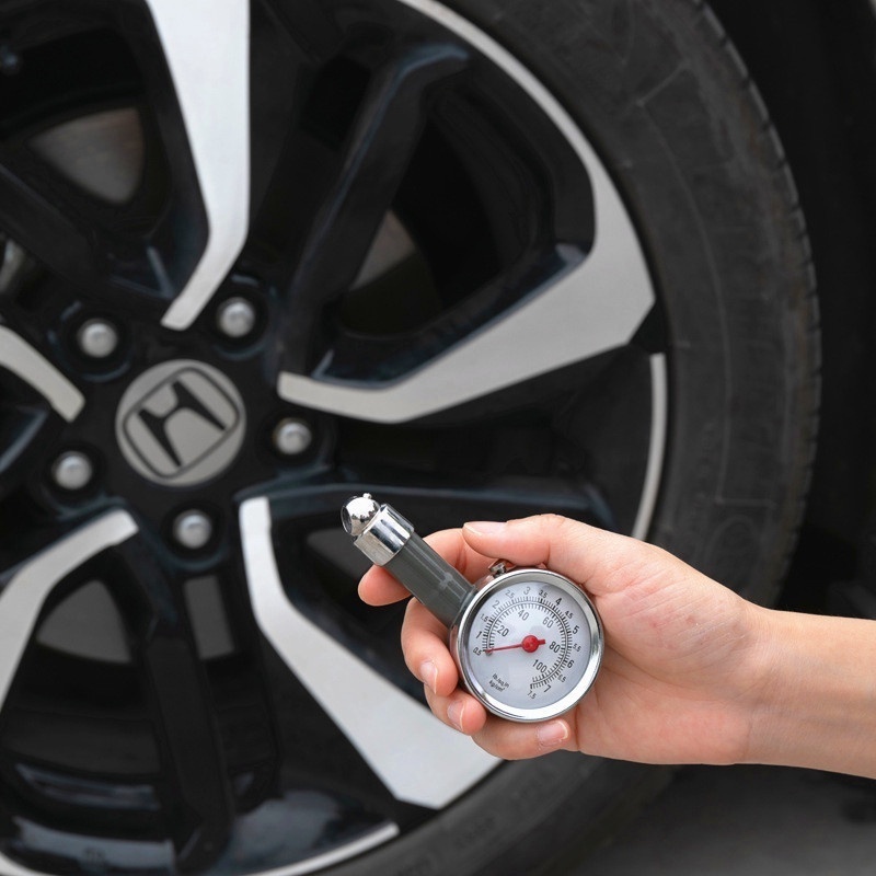 Handheld car tire pressure gauge wheel pressure gauge with carrying ...