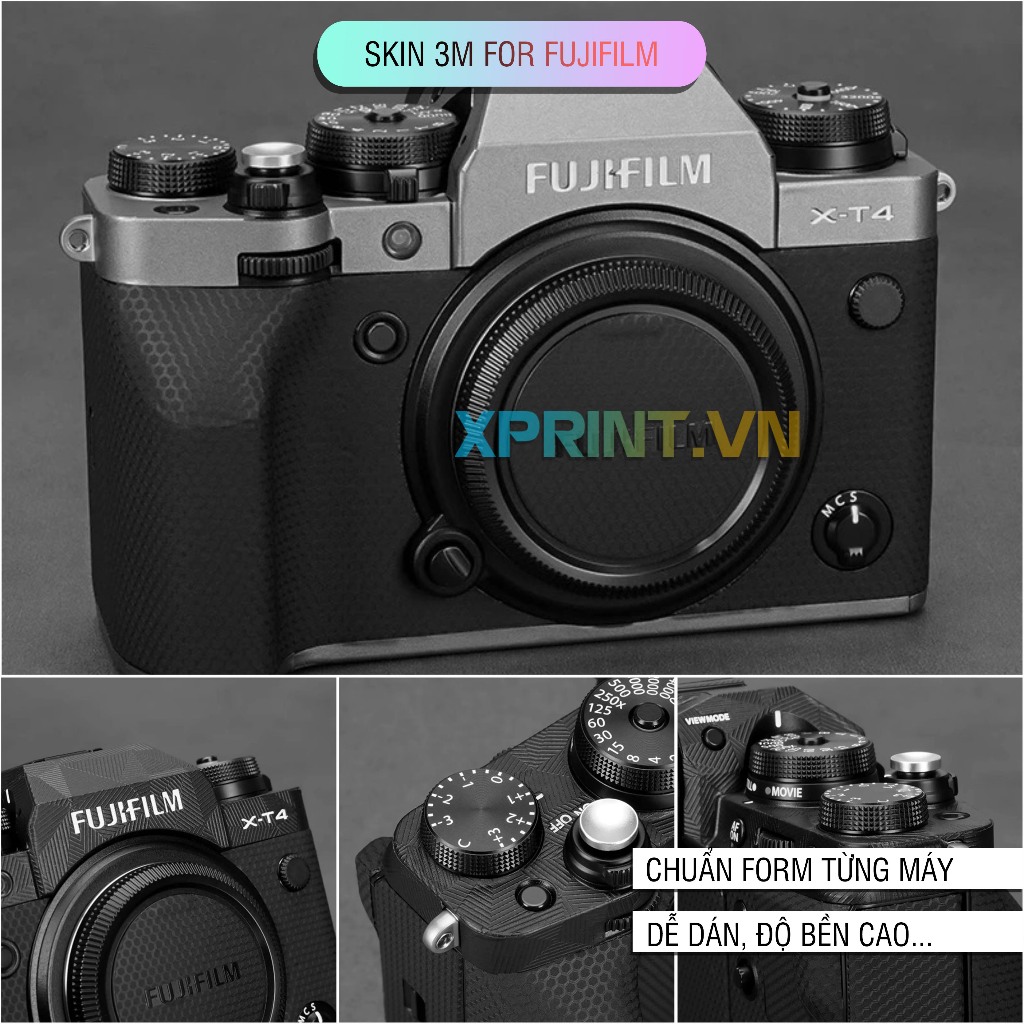 3M stickers and skins for Fujifilm XS10, XT3/ XT4/ XT5, XT50, xt100 ...