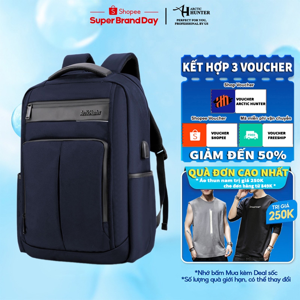Arctic Hunter B00121 Student Backpack with USB port for 15.6 inch ...