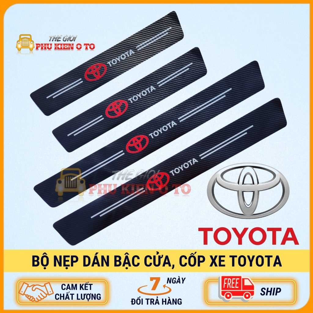Toyota - Set of anti-scratch stickers with TOYOTA Logo to protect door ...