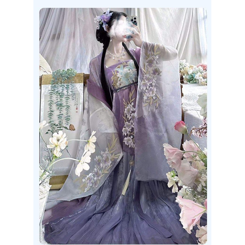 Purple embroidered ancient Han costume (available) | Shopee Philippines