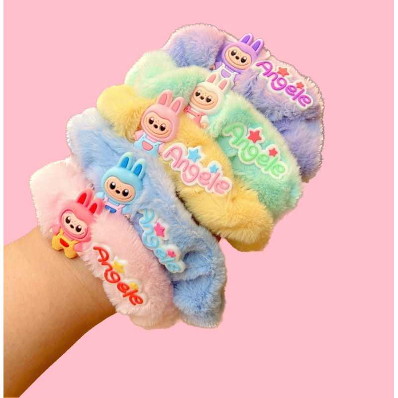 Set of 5 Cute hot trend LABUBU hair ties | Shopee Philippines