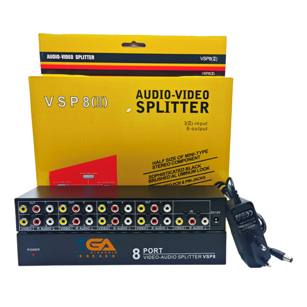 1 to 8 port AV signal splitter | Shopee Philippines